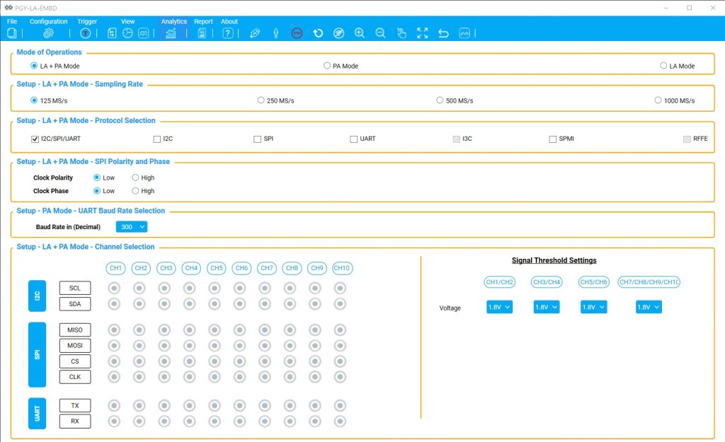 Logic and Protocol Analyzer for Embedded Interfaces - I2C, I3C, RFFE, SPI, SPMI, UART - (주)탐시스텍